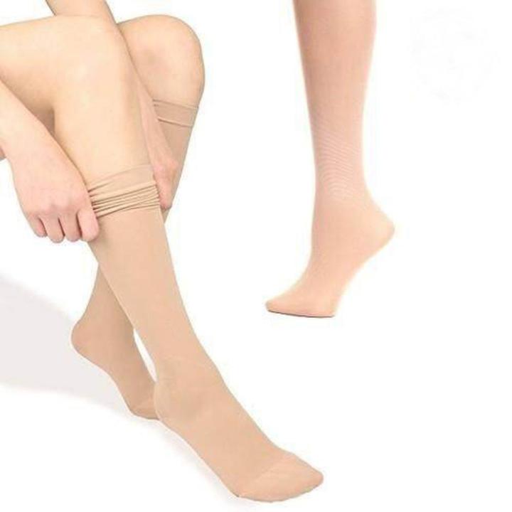 Stylish Ladies Skin Color Leg Socks, One Pair | Daraz.com.bd
