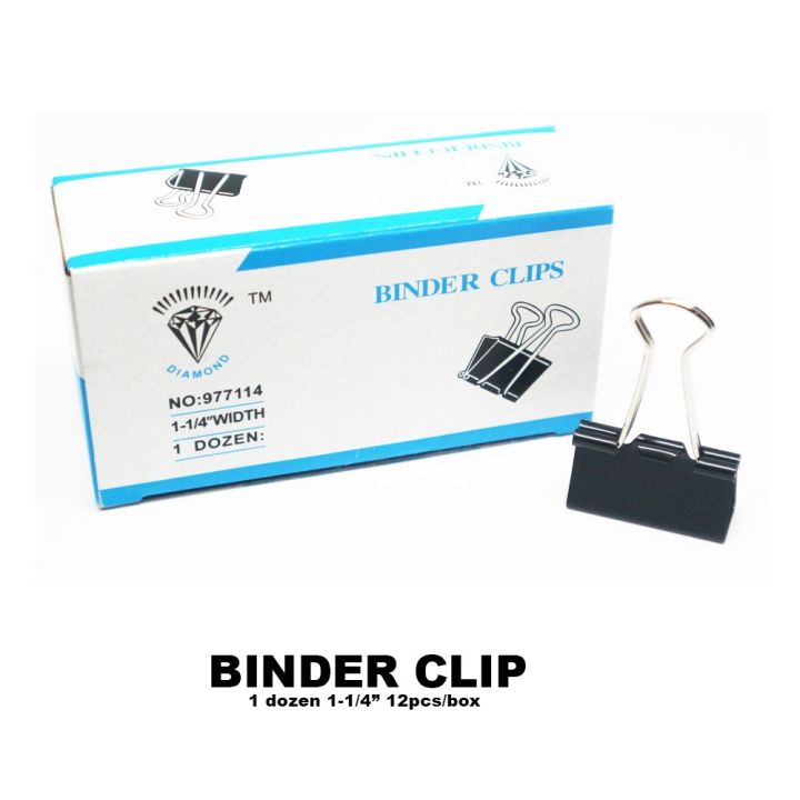 Diamond Binder Clips -19mm/25mm/32mm/41mm/51mm -12pc | Daraz.com.bd
