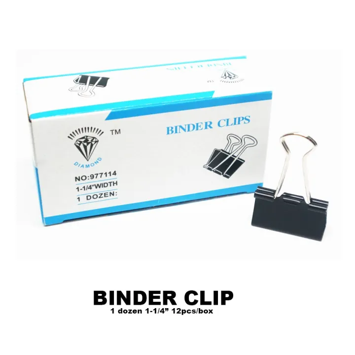 Diamond Binder Clips -19mm/25mm/32mm/41mm/51mm -12pc | Daraz.com.bd
