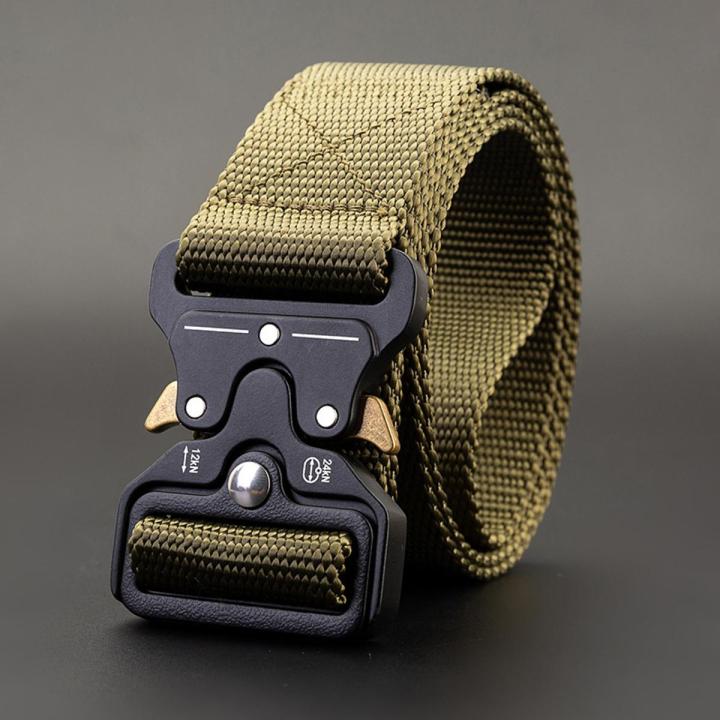 Men Quick Release Buckle Military Trouser Belt Cobra Tactical Nylon ...
