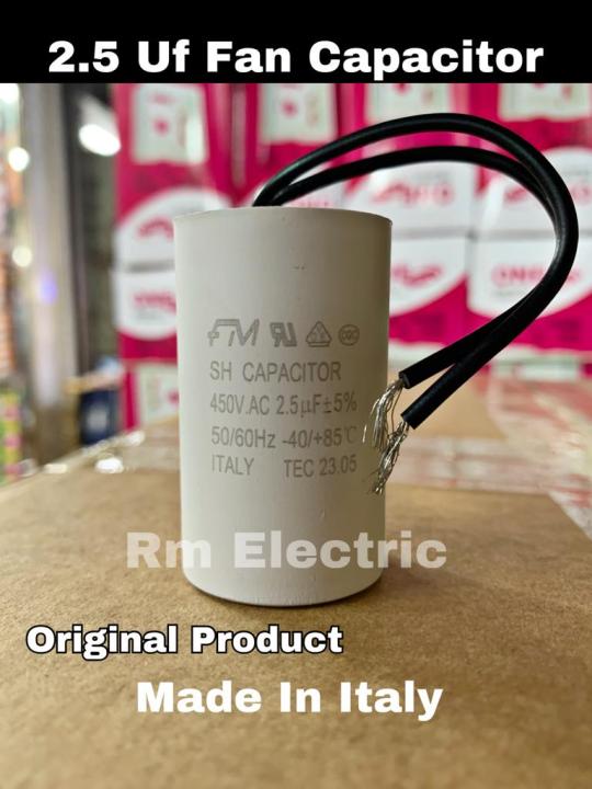 Fm Capacitor 2.5 uf Italy 450 Volt Ceiling Fan Capacitor High Quality ...
