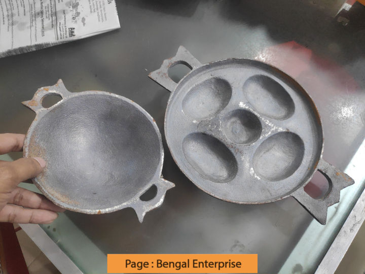 Pitha pan/rice cake pan/100% metal material/heavy duty quality | Daraz ...