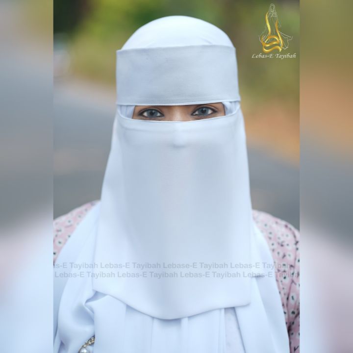 Arabian Niqab white Arabian Nikab for women Lebas E Tayibah | Daraz.com.bd