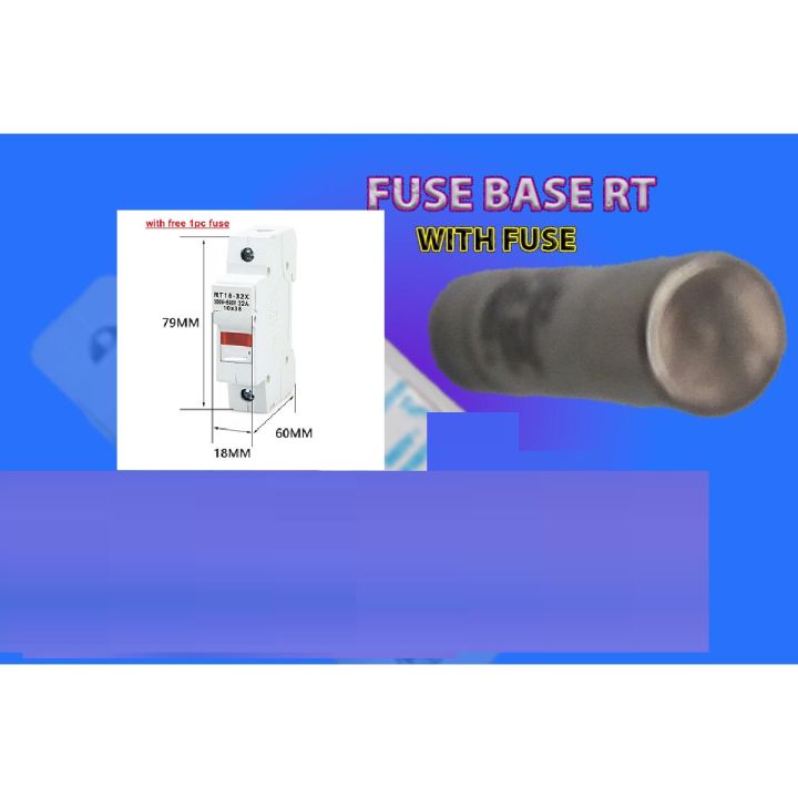 Fuse base RT Single Pole Fuse Holder Base 32 A With Fuse | Daraz.com.bd