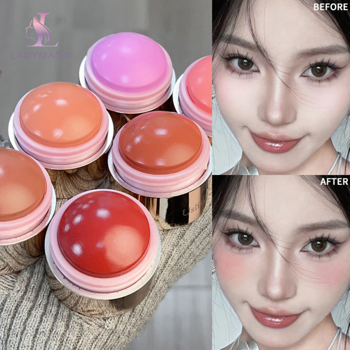 Blush Cream Natural Makeup Cheek Contour Lasting Matte Velvet Mousse ...