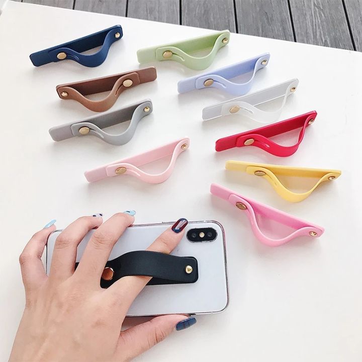 TPU Phone Finger Ring Holder/ Candy Color Wrist Strap Push-Pull Bracket ...
