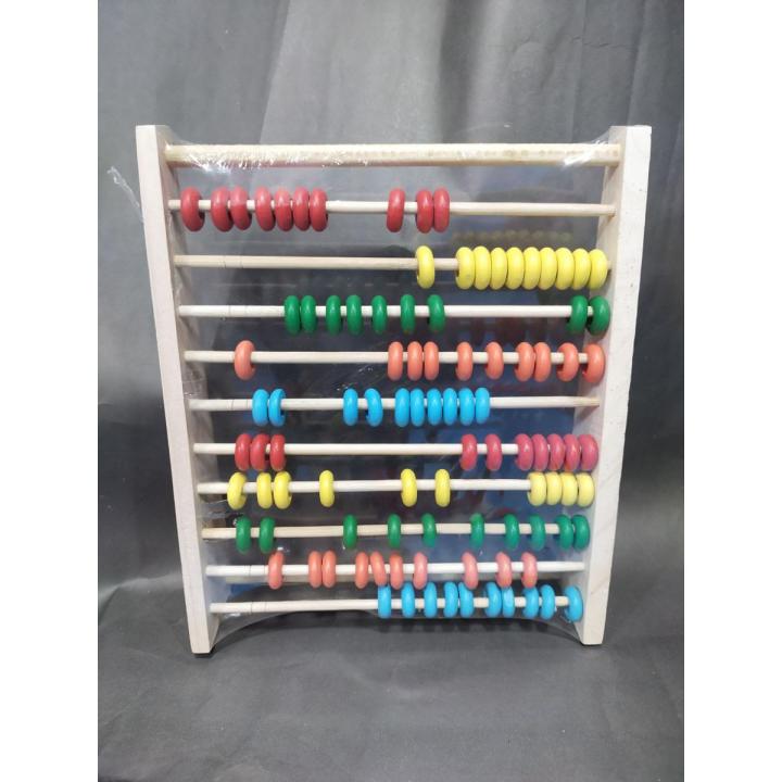 Wooden Abacus，Miniature Counting Frame 10 Rows, Learning Mathematics ...