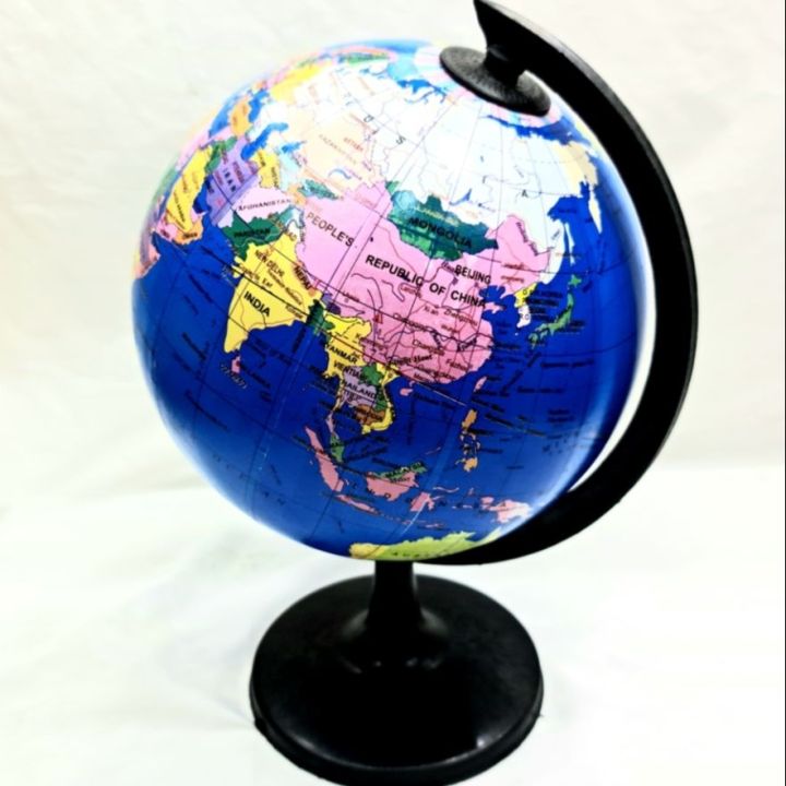 64cm globe dial meter 26inc] Blue Ocean World Globe Map With Swivel ...