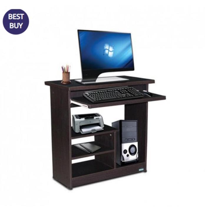 Computer Table with Storage Shelves Laptop Table & Writing Desk by BM ...