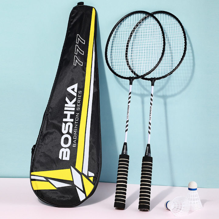 Boshika badminton racket wholesale sponge handle 777 black, red, blue ...