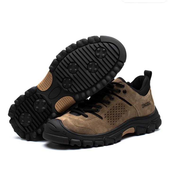Dinggu safety shoe/ Steel toe and steel mid sole safety shoe/ Light ...