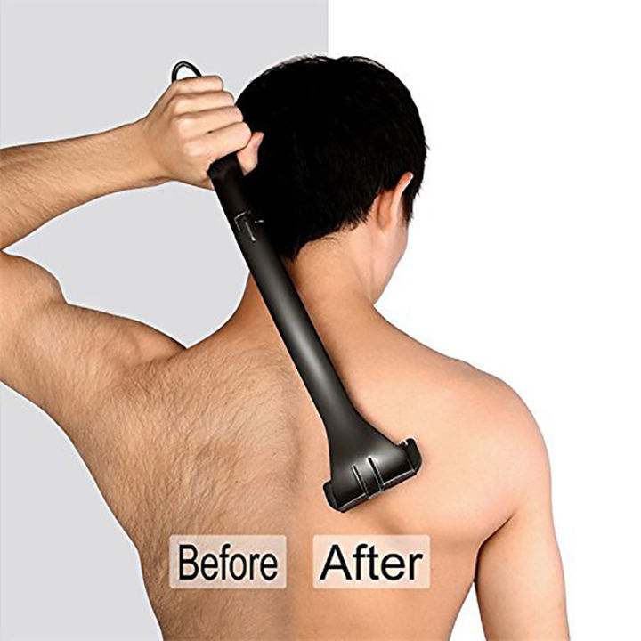 Back Shaver for Men Foldable Trimmer Adjustable Long Handle Removal ...