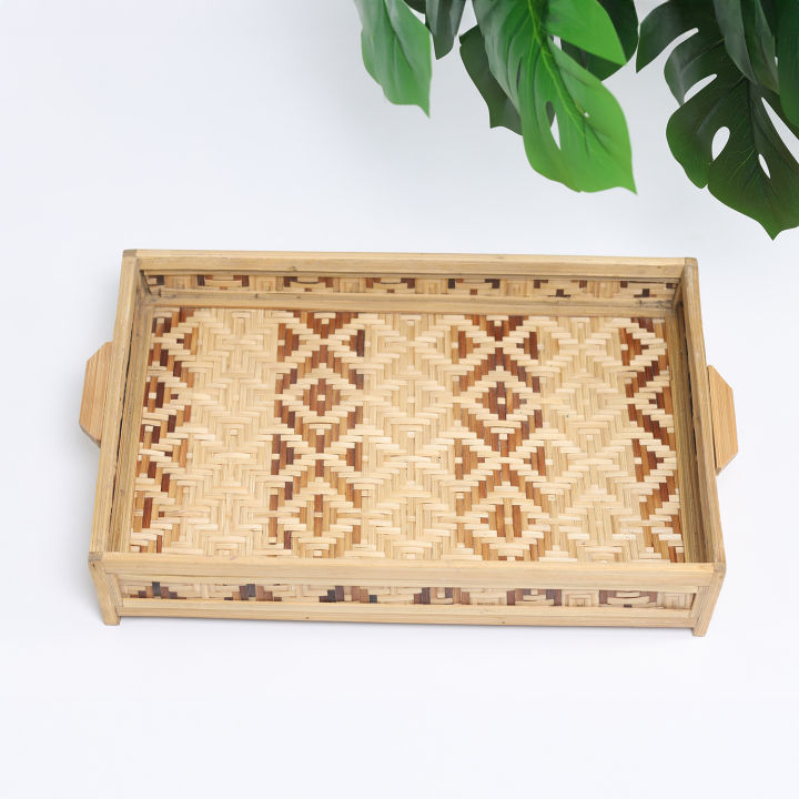Eco-Friendly Handmade Bamboo Tray | Daraz.com.bd