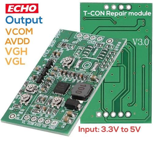 Boost Module Gold-92E LCD LED TCON Board VGL VGH VCOM AVDD 4 Adjustable 4-Channel Voltage ...