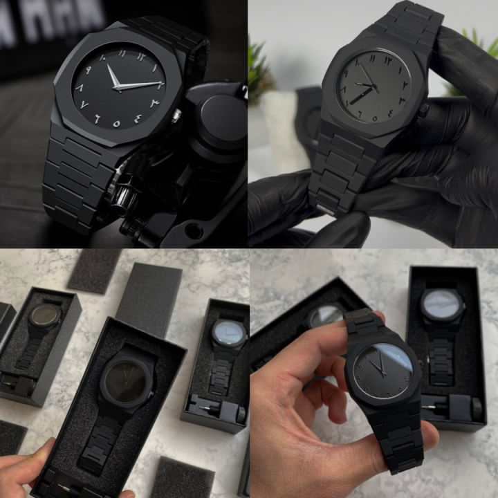 Arabic Watch Waterproof Men's Quartz Watch Black PC Plastic watch for ...