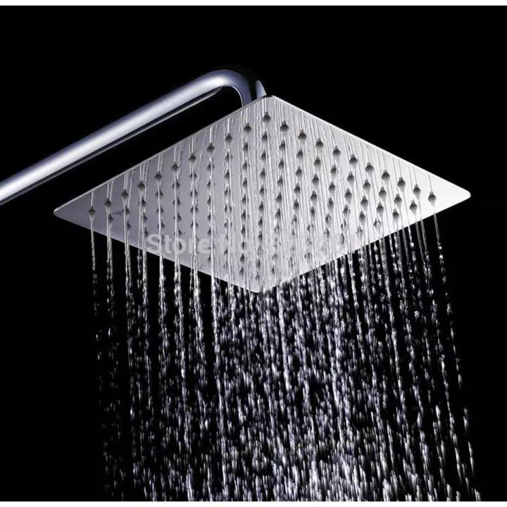 6" Rain shower Full set ( shower arm) full Stainless Steel | Daraz.com.bd