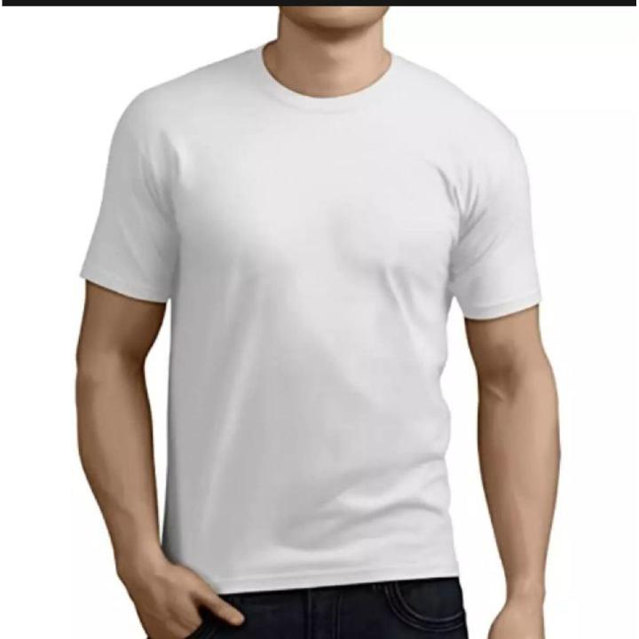 White colour T shirt for men | Daraz.com.bd