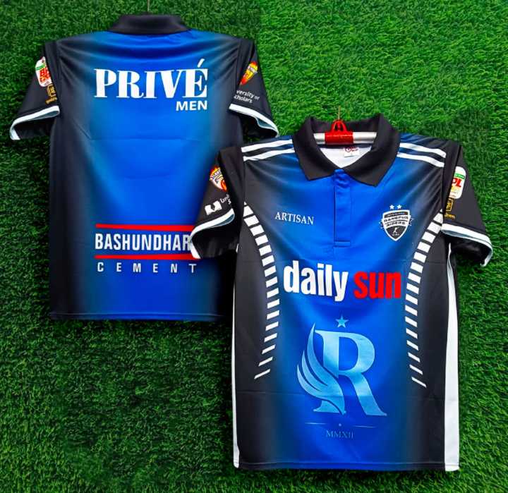 Rangpur Rangers Training Jersey For Man - Short Sleeve Collar BPL ...