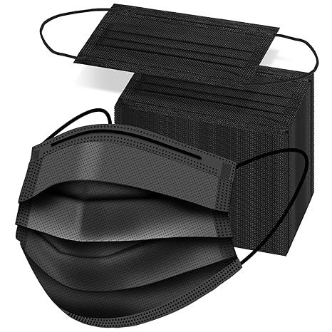 150 pieces Black Surgical Masks, 50Pcs Box = 3 x 50 = 150 Pieces – Mask ...