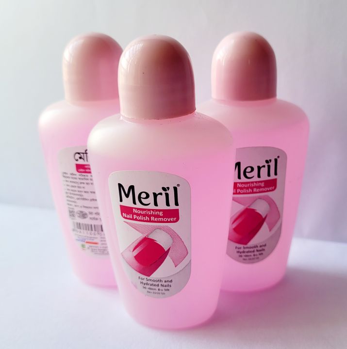 2pc Meril Nourishing Nail Polish Remover 2×40ml | Daraz.com.bd