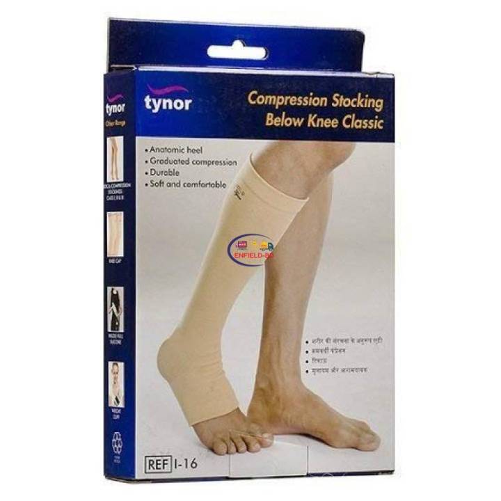 Tynor Compression Stocking Below Knee Classic I-16 | Daraz.com.bd