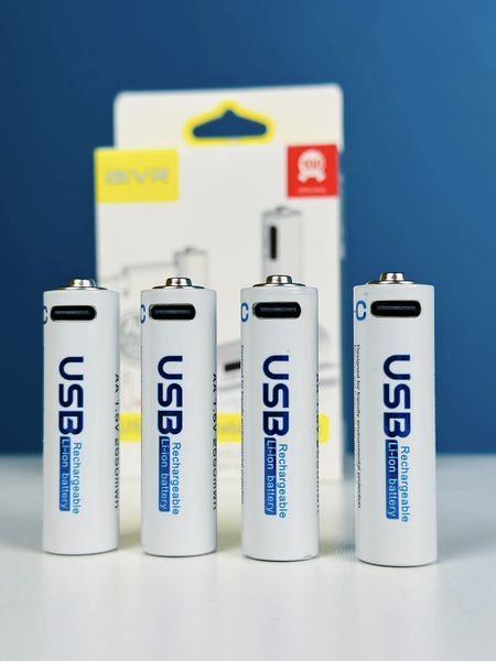 AiVR USB-C Rechargeable Batteries 4pc AA 2550 MAh | Daraz.com.bd