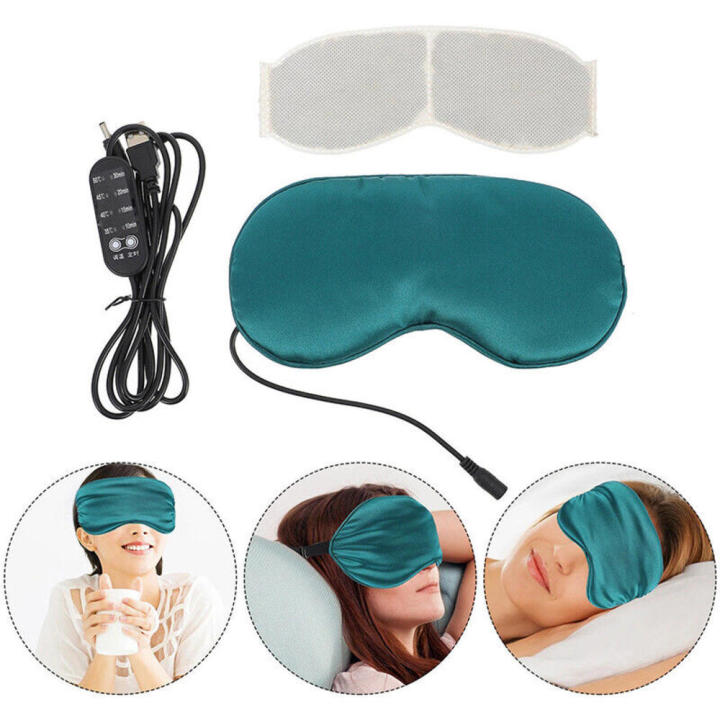 Heated Eye Mask Electric Steam Dry Eye Mask Warm Silk Sleep Mask for ...