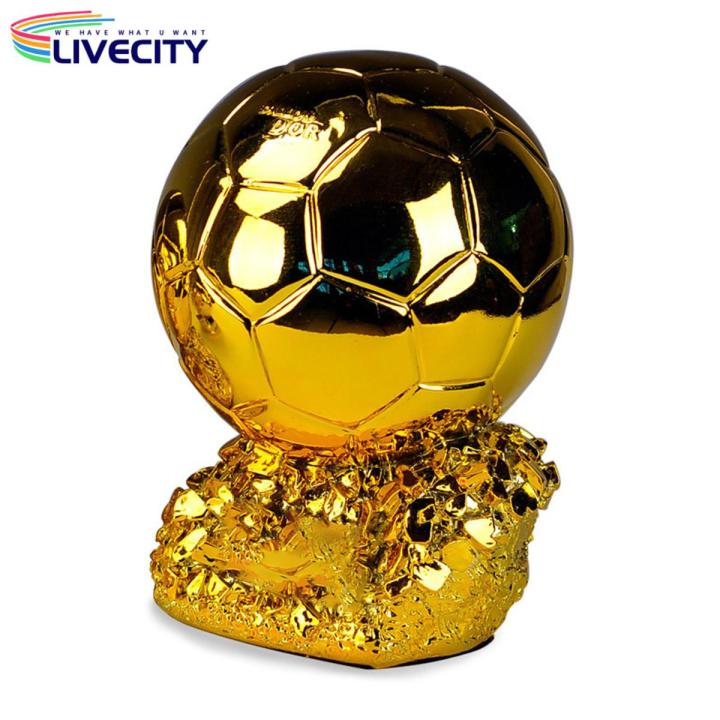 Golden Football Trophy Ornamental European Style Golden Football Trophy ...