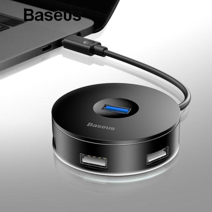 4 in 1 Round Box Type-C HUB Adapter 3 USB 3.0 Ports | Daraz.com.bd