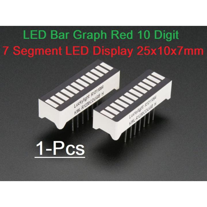 RED 10 Digits Battery Indicator LED Graph Red 10 Segments LED Display ...