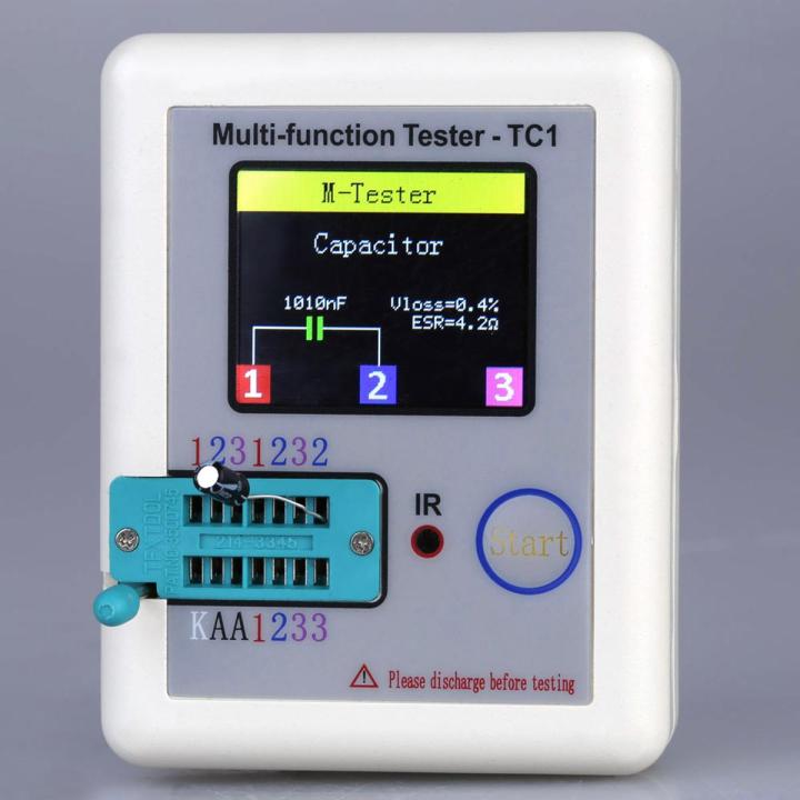 LCR-TC1 1.8" TFT LCD Display Multimeter Transistor Tester Diode Triode ...