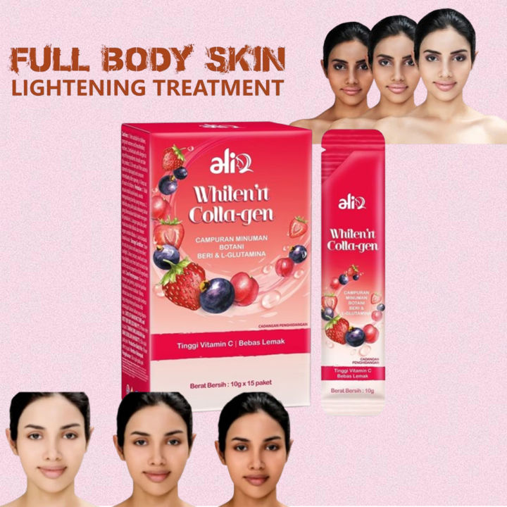 ALIA Whiten'N Colla-Gen Botanical Beverage Mix Berries & L-gluta (Made ...