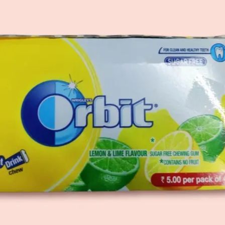 Orbit Chewing Gum Lemon And Lime Flavors Sugar Free 1box = 32 Packet ...
