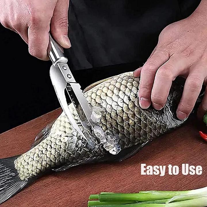 Stainless Steel 2 In 1 Fish Scale Planer Fish Scraper Fish Multi ...
