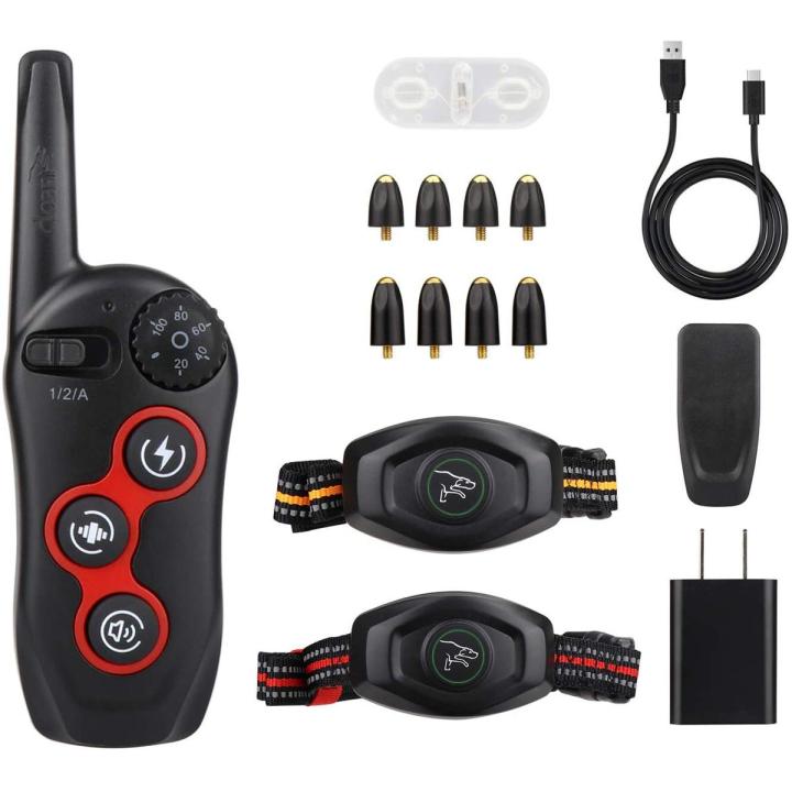 Bark Collar 2 in 1 Training Collar Remote Training Modes Beep Vibration ...