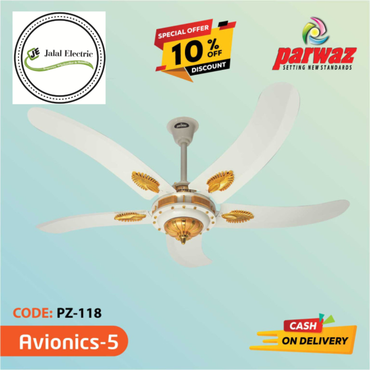 PARWAZ 56'' AVIONICS 5 BLADE CEILING FAN | Daraz.com.bd