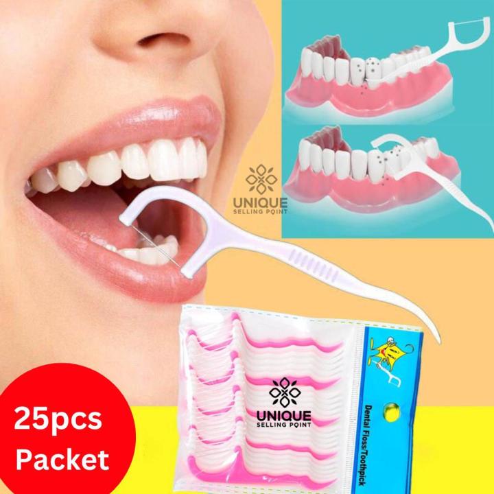 Dental Floss Flosser Picks Teeth Toothpicks Stick Tooth Clean Oral Care ...