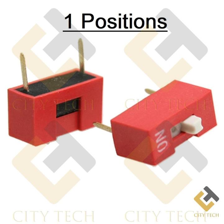 3Pcs 1 Position DIP Switch 2.54mm Pitch Horizontal DIP Switch One ...