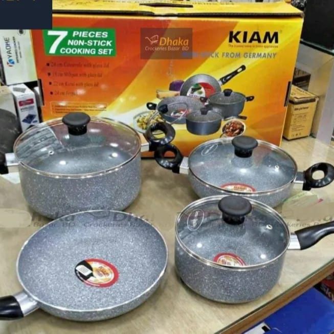Kiam Non Stick 7 Pcs Cookware SetLow | Daraz.com.bd