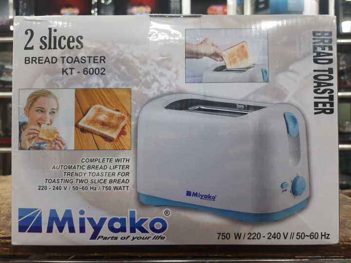 Miyako Automatic Bread Toaster with Lid | KT-6002 | Daraz.com.bd