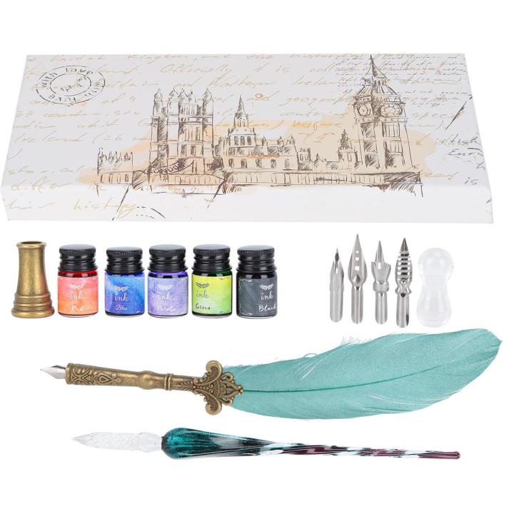 Dip Pen Vintage Calligraphy Kit Quill Writing for Comics Sketching ...