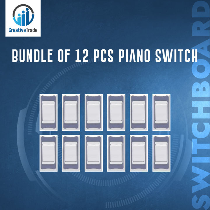 12 PCS Piano Switch Super Common Model | Daraz.com.bd