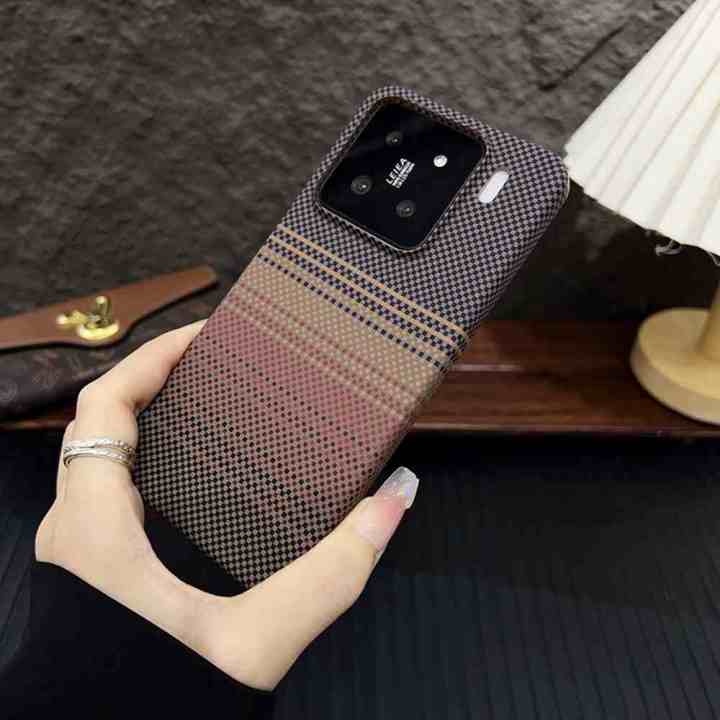HODON Luxury Carbon Fiber Texture Magnetic Phone Case for Xiaomi Mi 15 Pro 15 Ultra 17 Pro Max ...