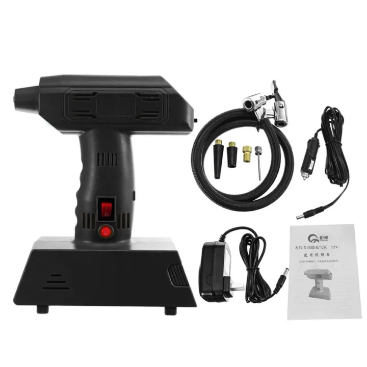 Commonly 12V Cordless Air Compressor Portable Electric Rechargeable Car ...