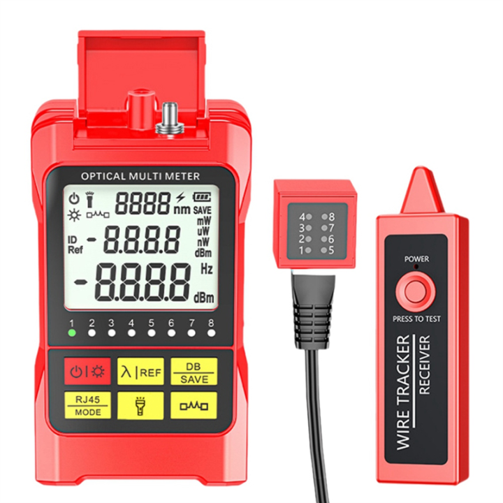 Fiber Optic Optical Meter RJ45 Tester+Wire Tracker -70- +10dbm Optical ...