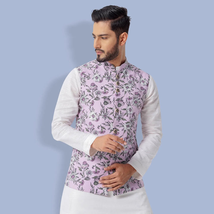 Klothen Men's AOP Classic V Shape Vest | Daraz.com.bd