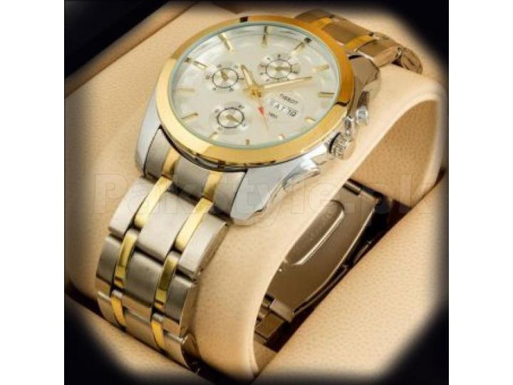 Stainless Steel Chronograph Watch for Men-Silver And Golden(Chaina ...