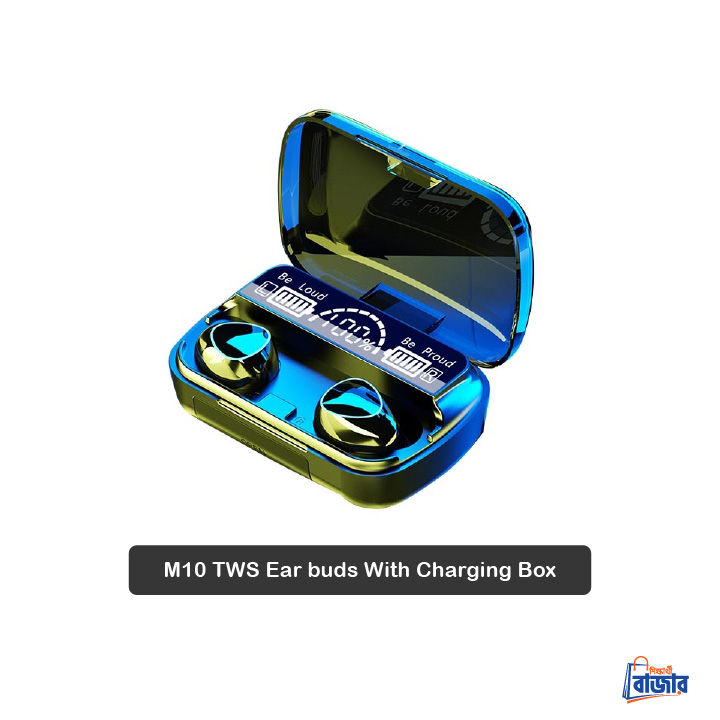 M10 TWS Bluetooth 5.1 Earphones 2000mAh Charging Box Wireless Headphone ...