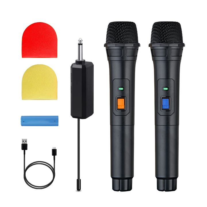 Heikuding UHF Wireless Microphone Universal Cordless Dynamic Microphone ...