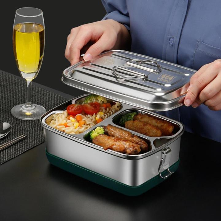 High Quality Double Layer All Stainless Steel 304 Lunch Box Leak-Proof ...